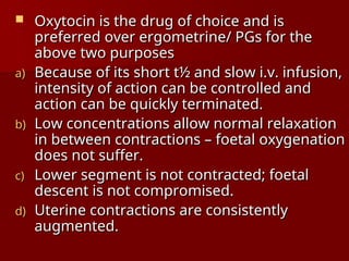 DRUGS ACTING ON UTERUS AND TOCOLYTIC DRUGS .ppt
