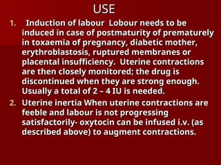 DRUGS ACTING ON UTERUS AND TOCOLYTIC DRUGS .ppt