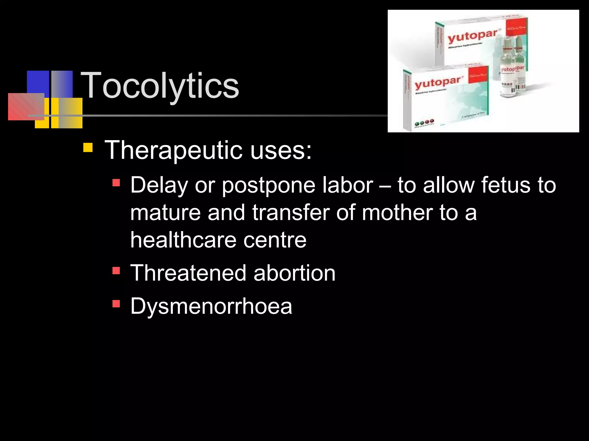Drugs acting on uterus - drdhriti | PPT
