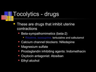 Drugs acting on uterus - drdhriti | PPT