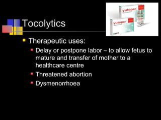 Drugs acting on uterus - drdhriti | PPT