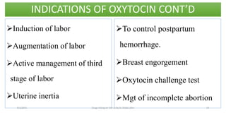 Drugs acting on uterus by Elioba J. Raimon | PPTX