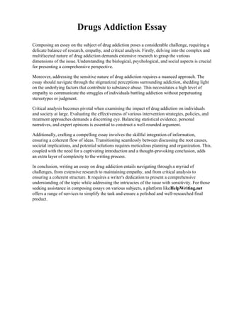 Drugs Addiction Essay.pdf