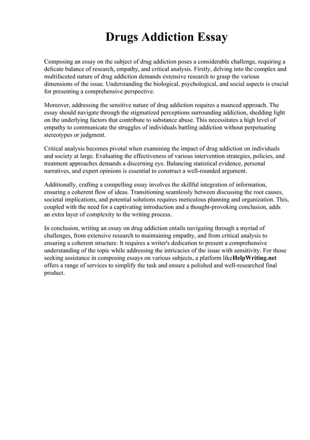 Drugs Addiction Essay.pdf