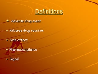 Drug Safety and Pharmacovigilance with Examples | PPT