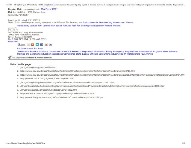 Drug safety and availability fda drug safety communication fda inv…