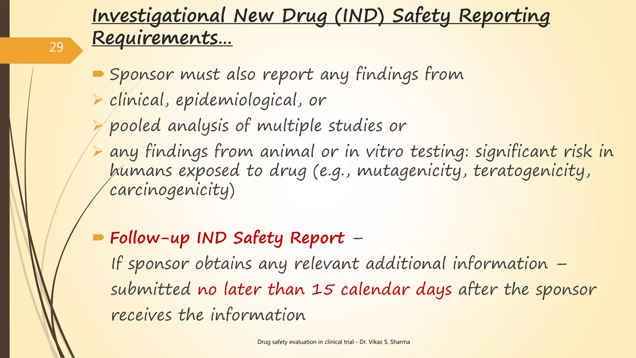 Drug safety evaluation in clinical trial | PPTX