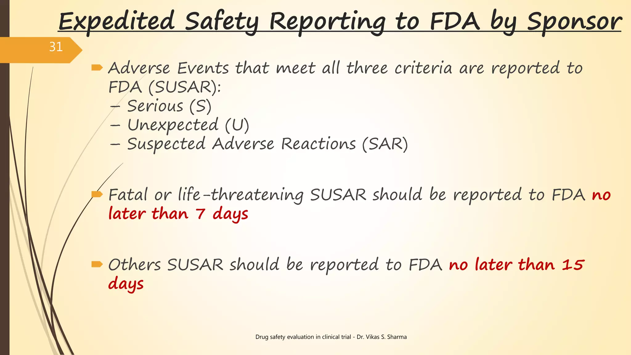 Drug safety evaluation in clinical trial | PPTX