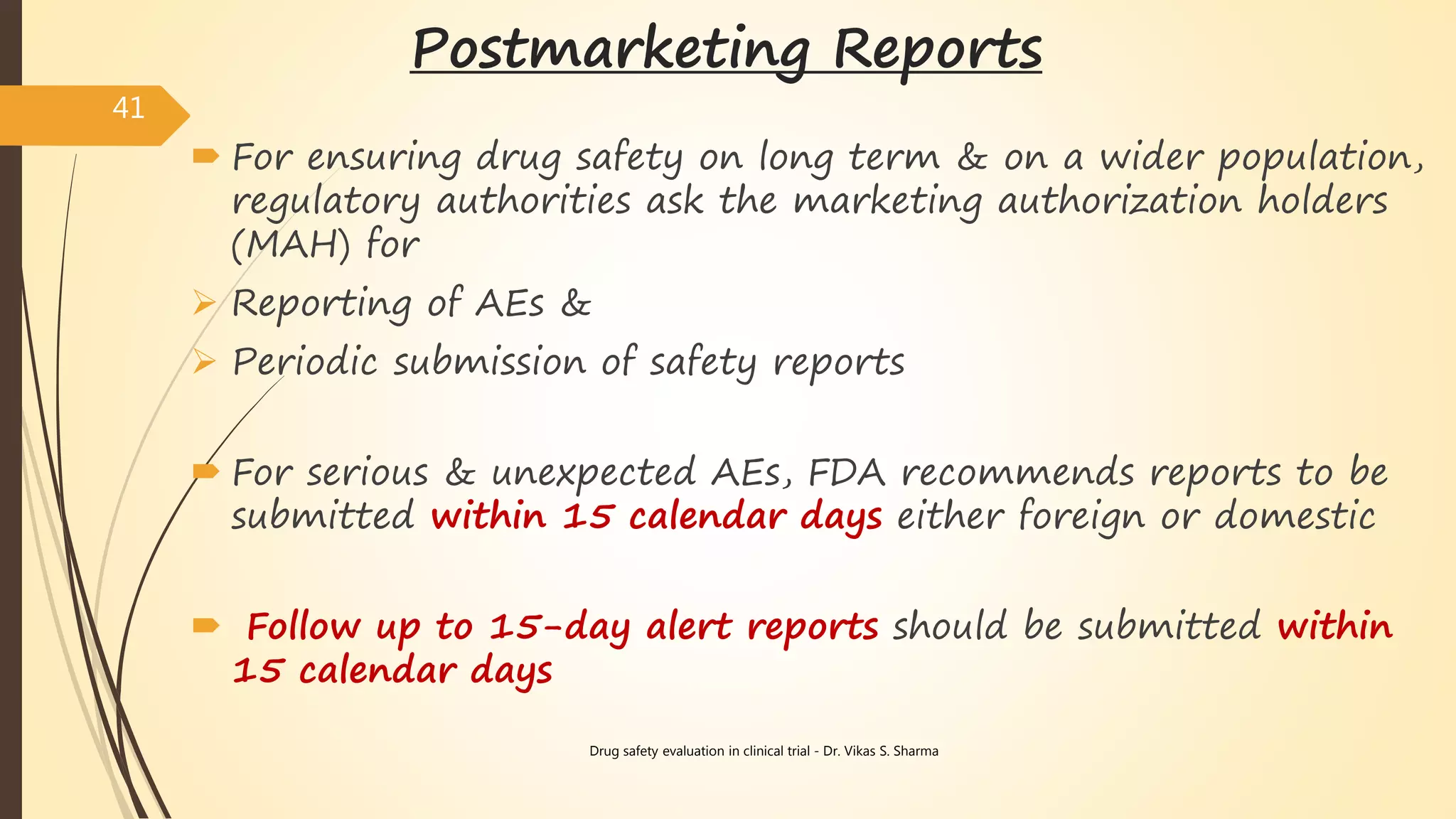 Drug safety evaluation in clinical trial | PPTX