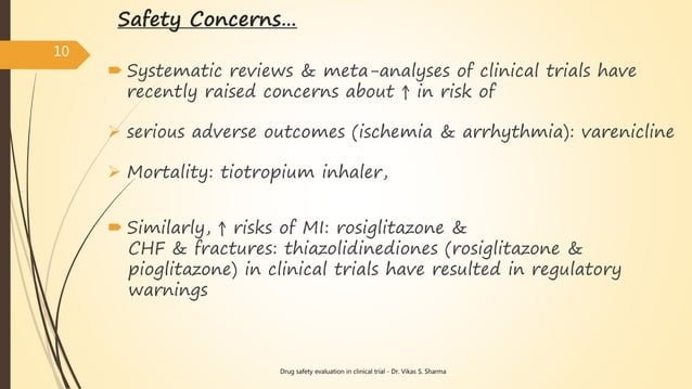 Drug safety evaluation in clinical trial | PPTX