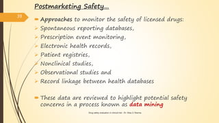 Drug safety evaluation in clinical trial | PPTX