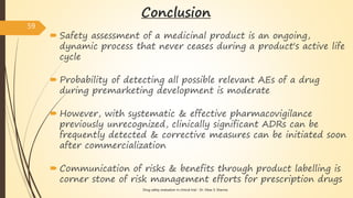 Drug safety evaluation in clinical trial | PPTX