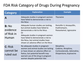 Drug Safety in Pregnancy and Lactation | PPTX