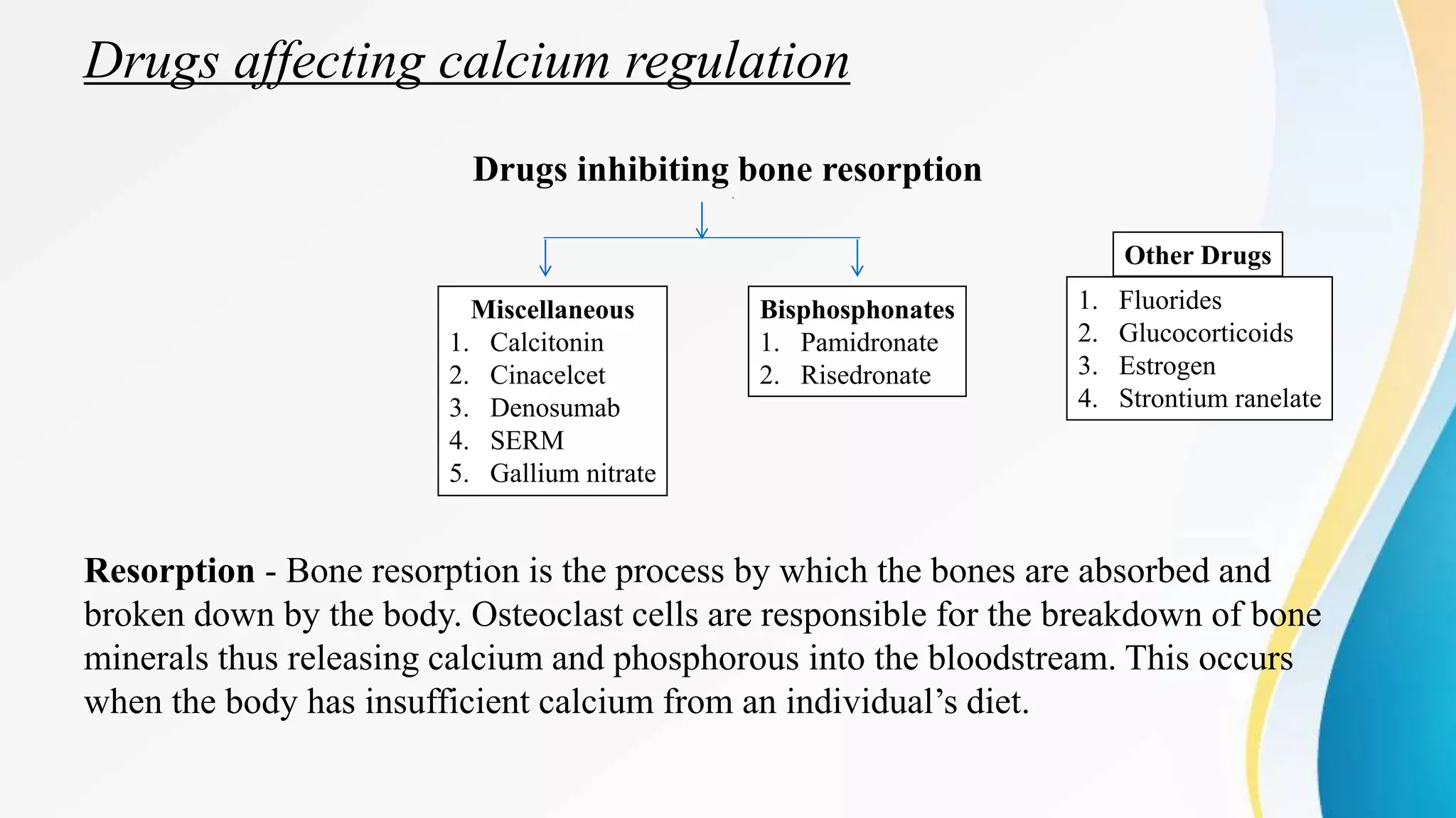 Drugs Affecting Calcium Regulation | Calcium | Calcium Homeostasis | PPTX