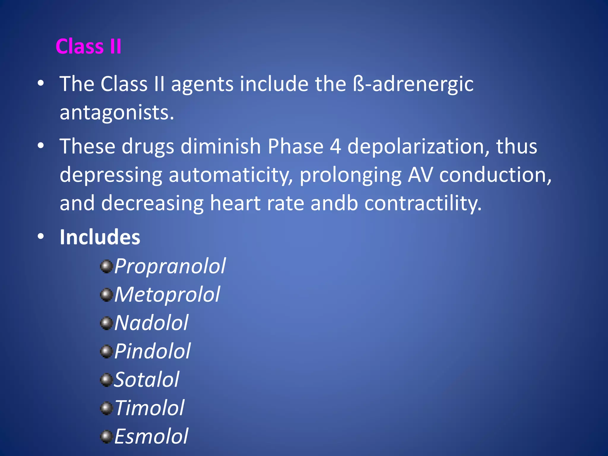 Drugs affecting cardiac action potential | PPTX