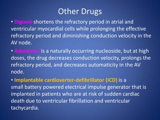Drugs affecting cardiac action potential | PPTX