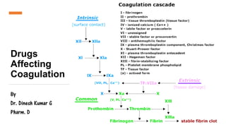 Drugs Affecting Coagulation | PDF