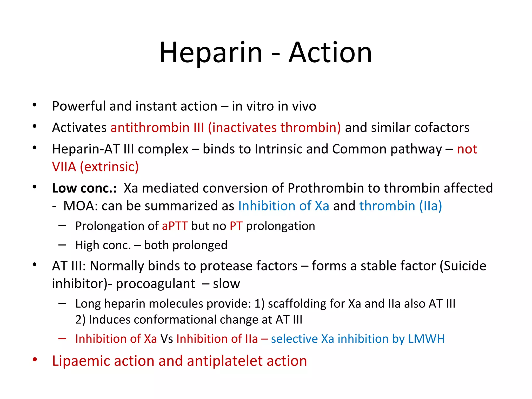 Drugs affecting coagulation and anticoagulants | PPT