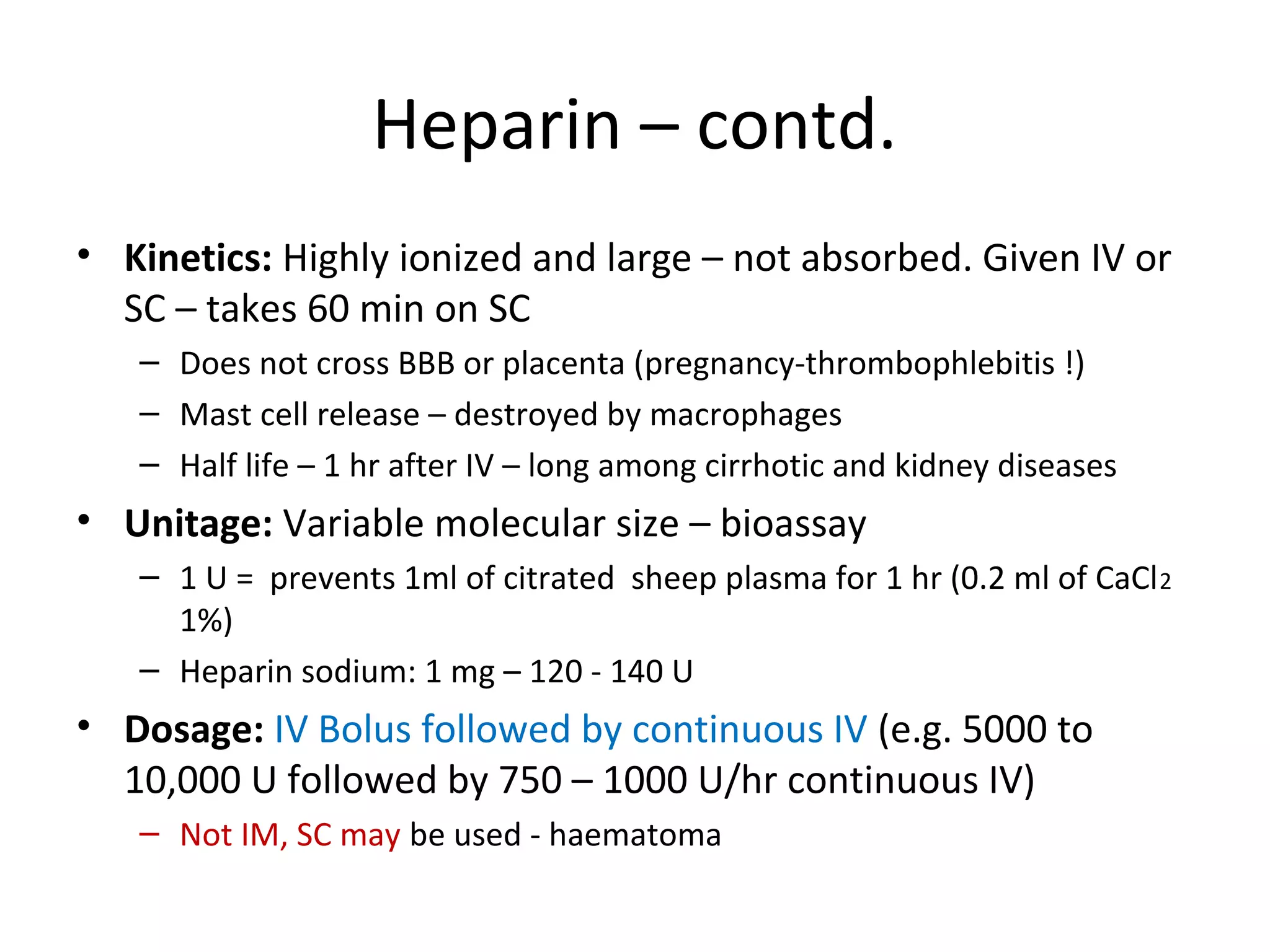 Drugs affecting coagulation and anticoagulants | PPT