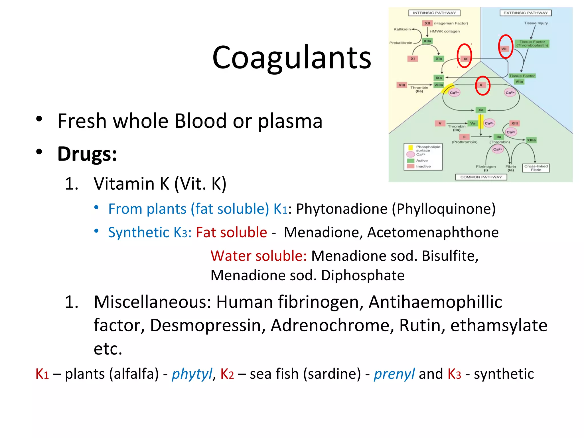 Drugs affecting coagulation and anticoagulants | PPT