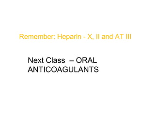 Drugs affecting coagulation and anticoagulants | PPT