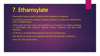 DRUGS AFFECTING COAGULATION,BLEEDING AND THROMBOSIS.pptx