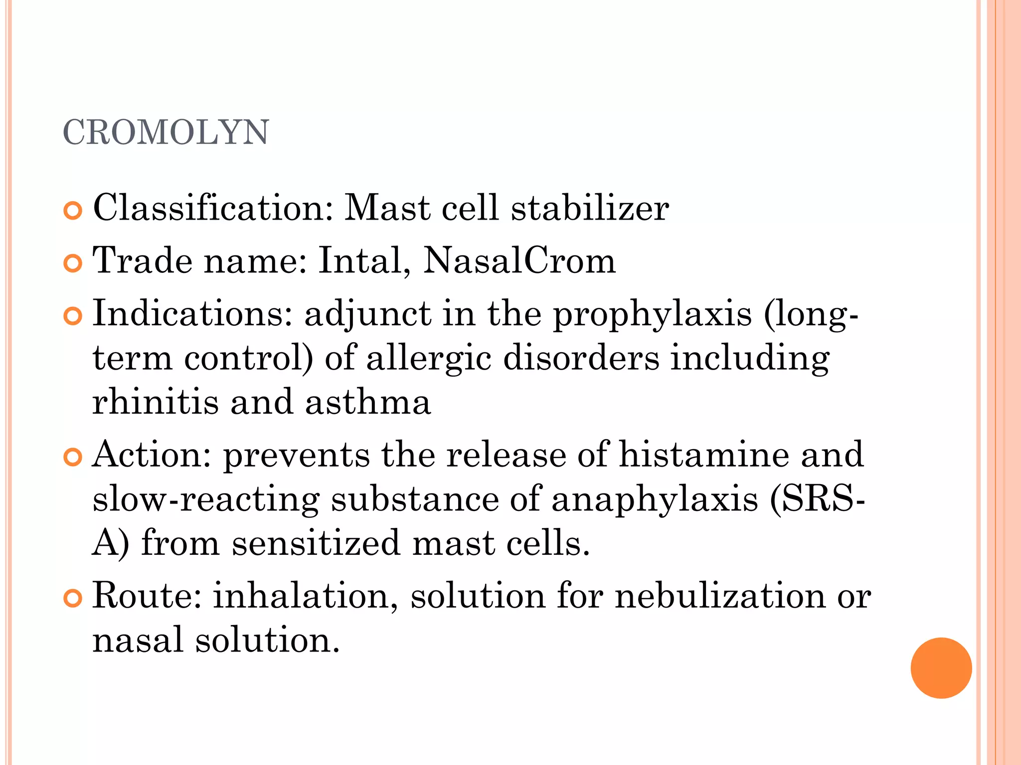 Drugs Affecting Respiratory System | PPT