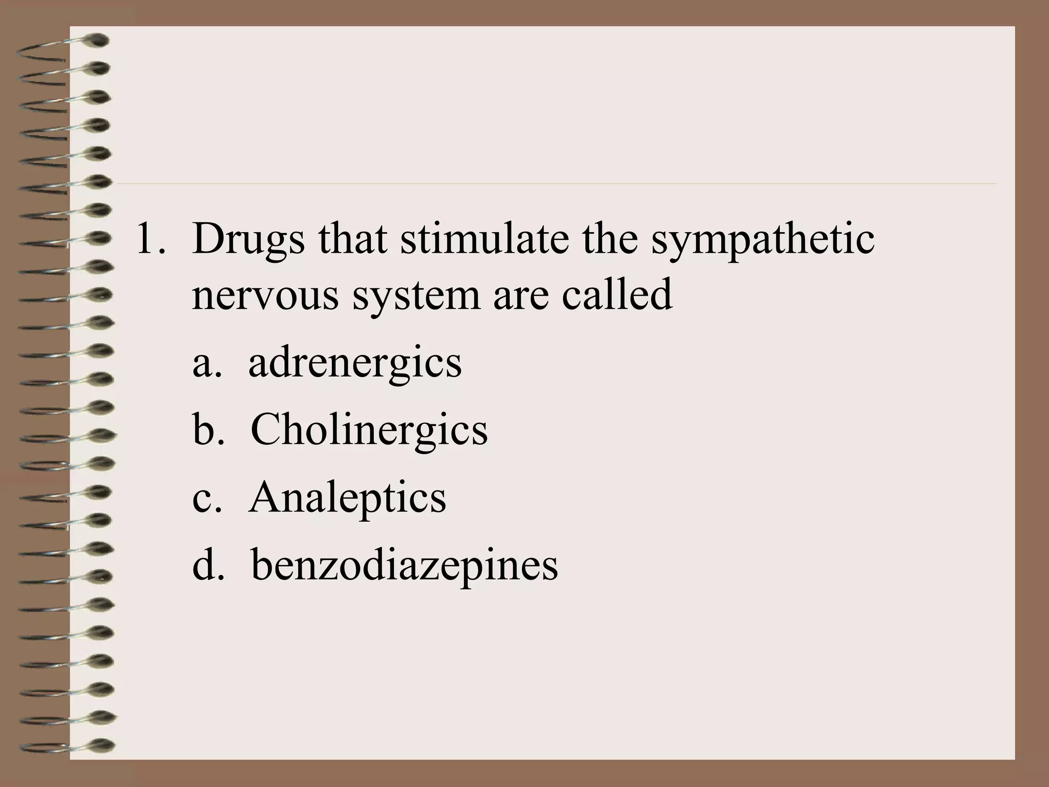 Drugs affecting the_sympathetic_nervous_system | PPT