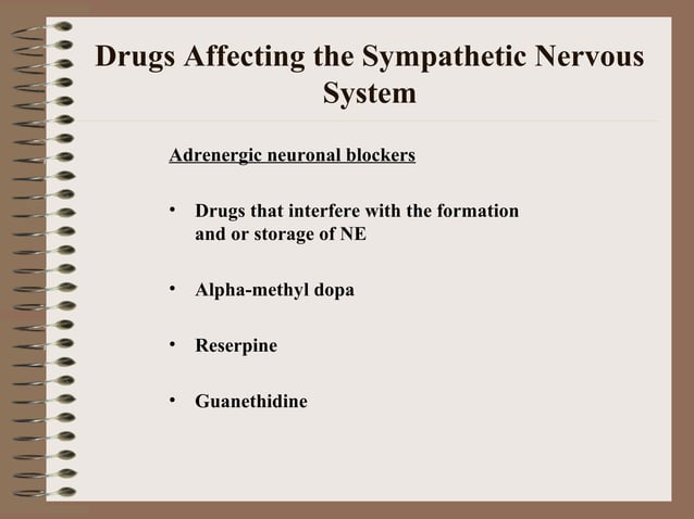 Drugs affecting the_sympathetic_nervous_system | PPT