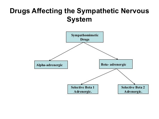 Drugs affecting the_sympathetic_nervous_system