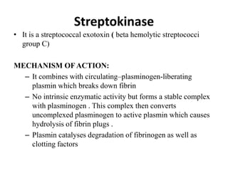 Drugs affecting thrombosis | PPT