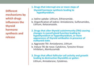 Drugs affecting thyroid function | PPTX