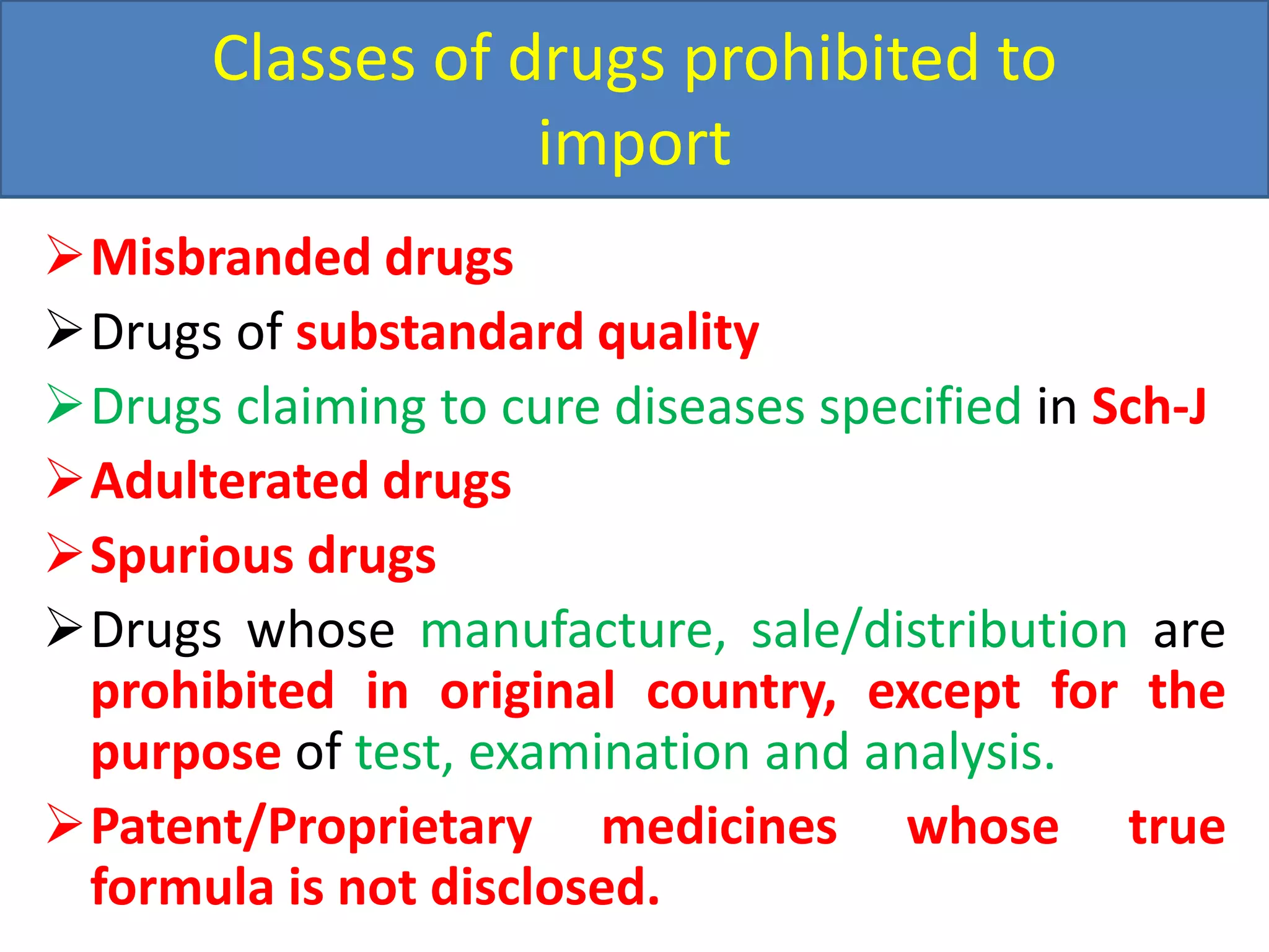 Drugs and cosmetics act 1940 | PPTX