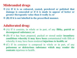 Drugs and cosmetics act 1940 | PPTX