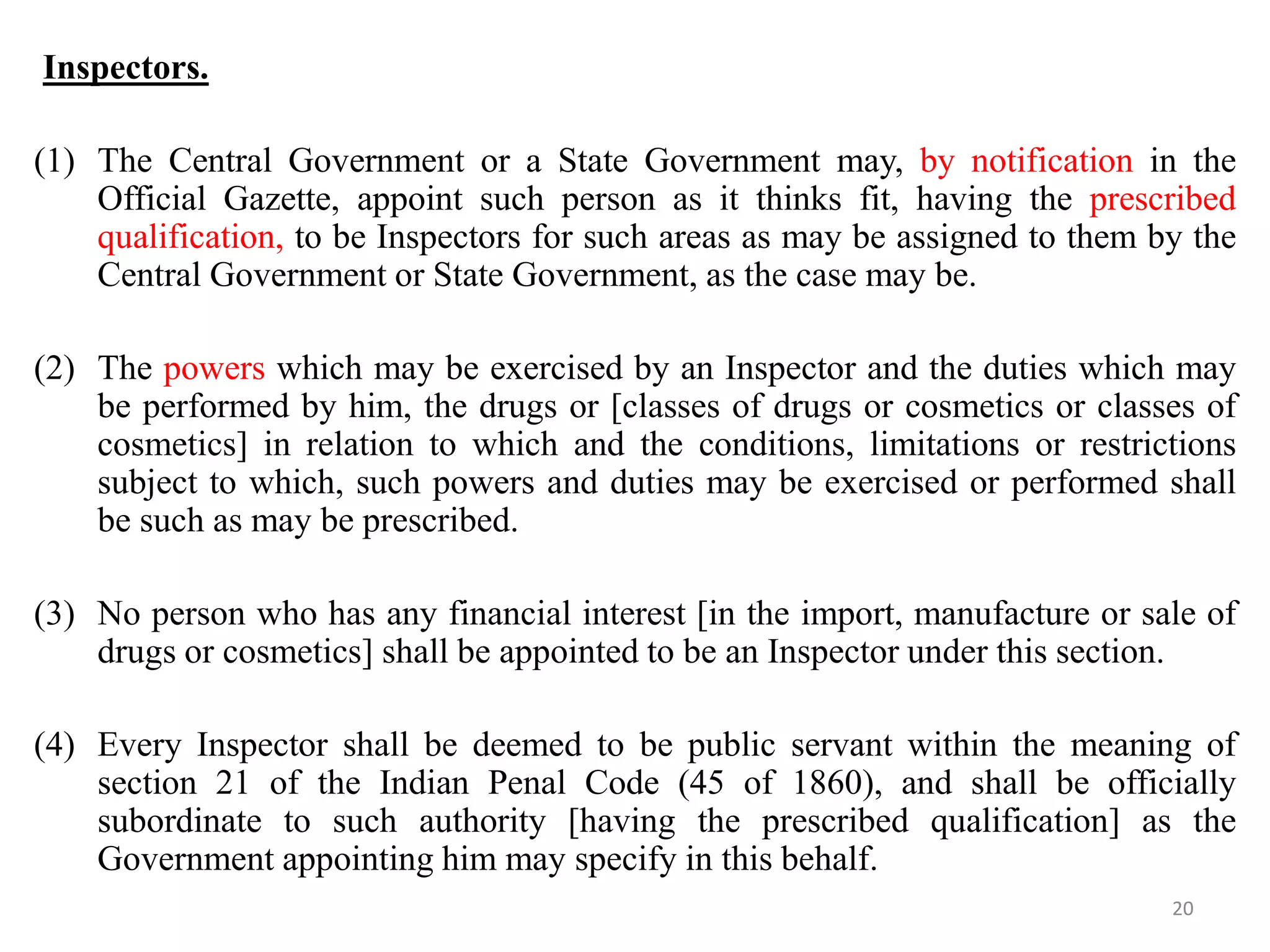 Drugs and cosmetics act 1940 and rules 1945 | PPTX