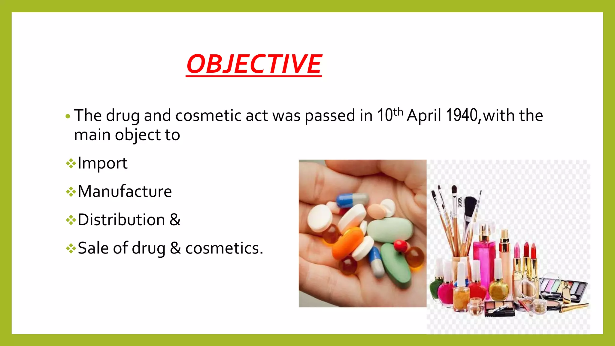 Drugs And Cosmetics Act With Respect to Forensic Significance.pptx