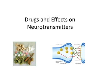 Drugs and effects on neurotransmitters | PPTX