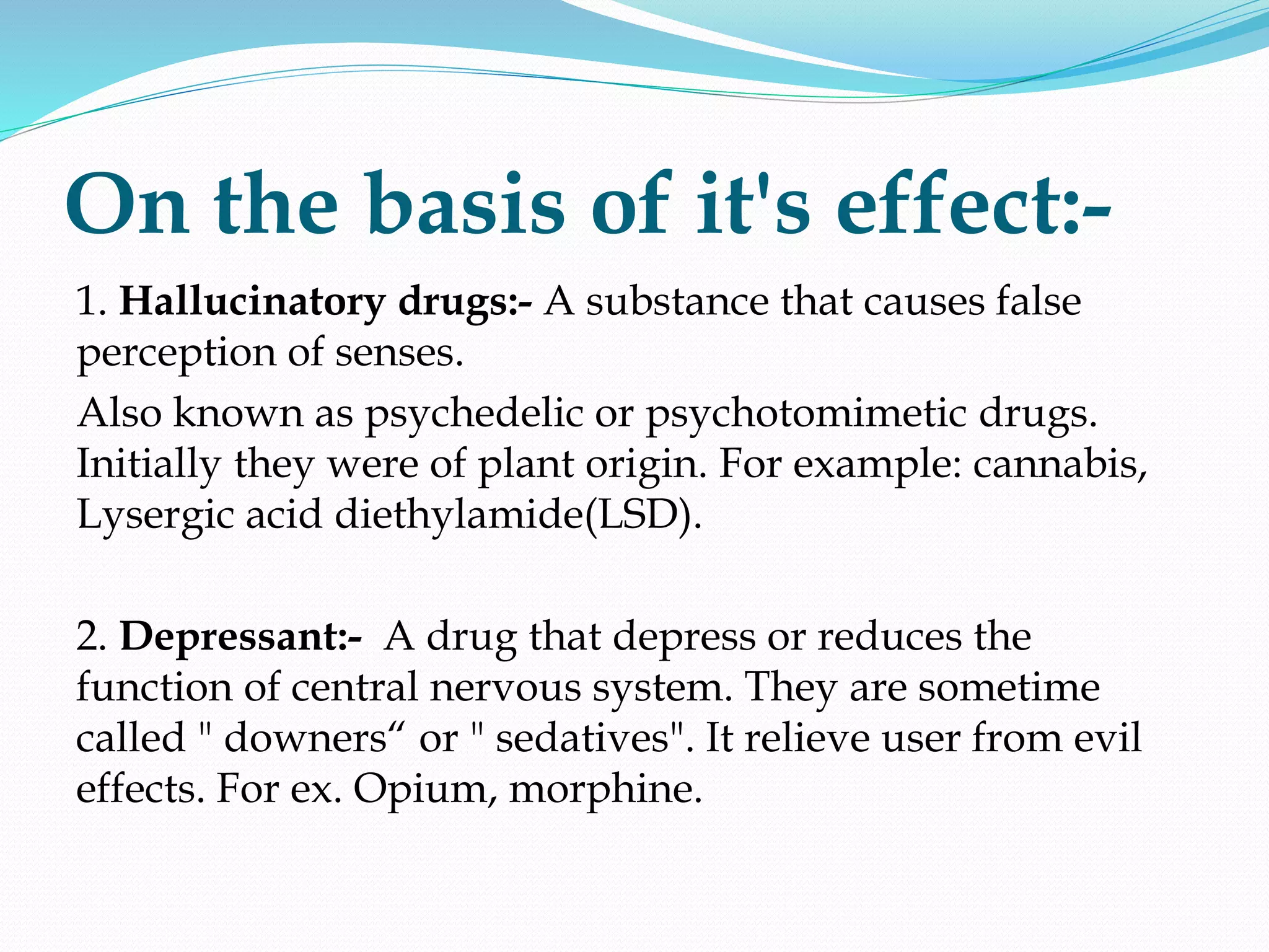 Drugs and it's classification | PPTX