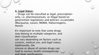 DRUGS AND ITS classification slide share | PPTX