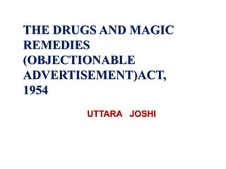 Drugsandmagicremediesact | PPTX