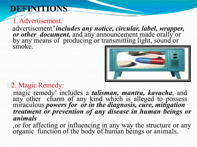 drugs and magic remedies act 1954 and rules 1955 ppt (1).pptx