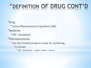 Drugs and Medicines Full.pptx