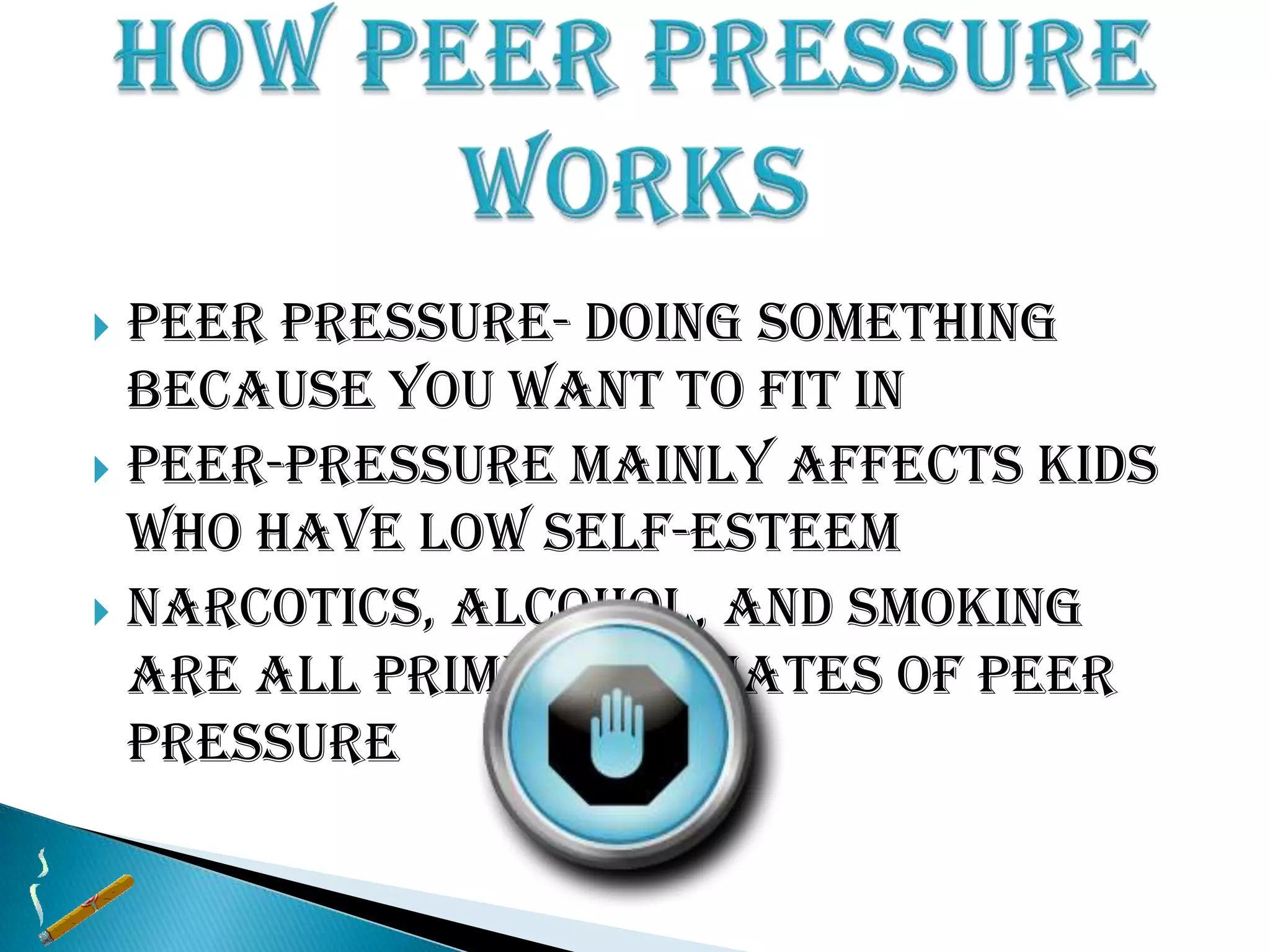 Drugs and peer pressure | PPTX
