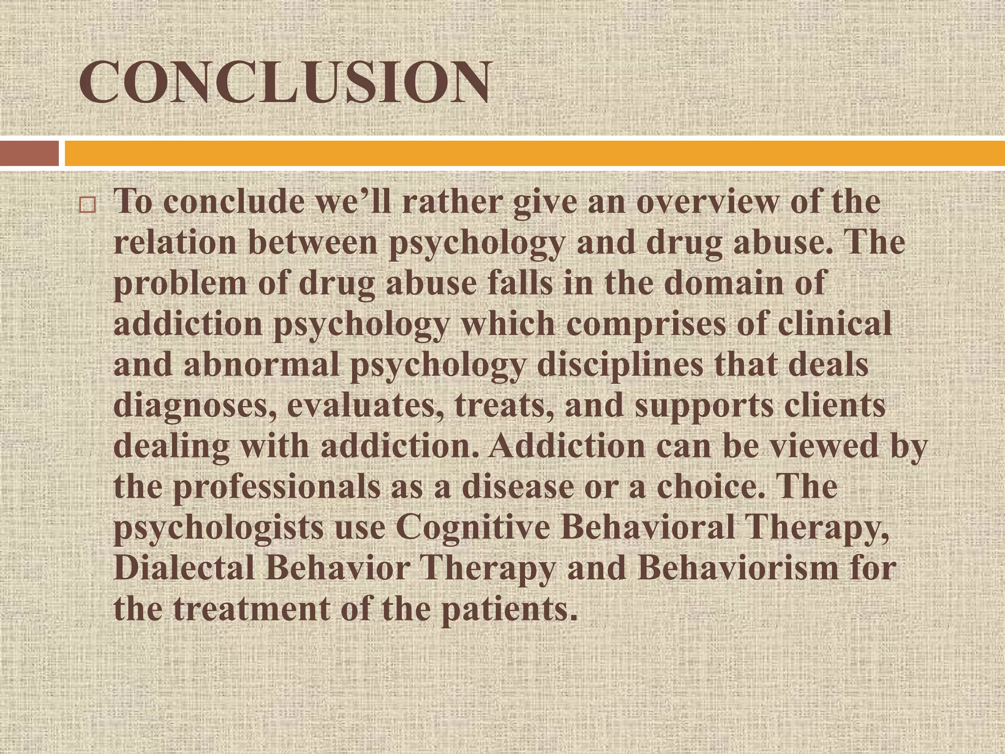 Drugs and psychology | PPTX