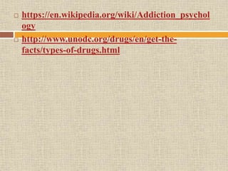 Drugs and psychology | PPTX