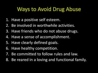 Drugs and substance abuse | PPTX