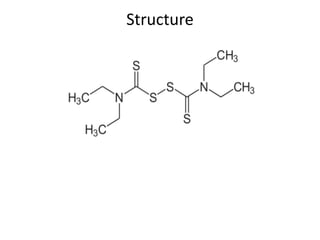 Drugs and substances with disulfiram like reactions | PPTX