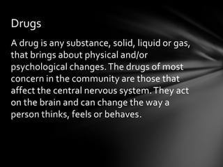 Drugs and teens | PPTX