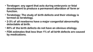 DRUGS AND TERATOLOGY .pptx