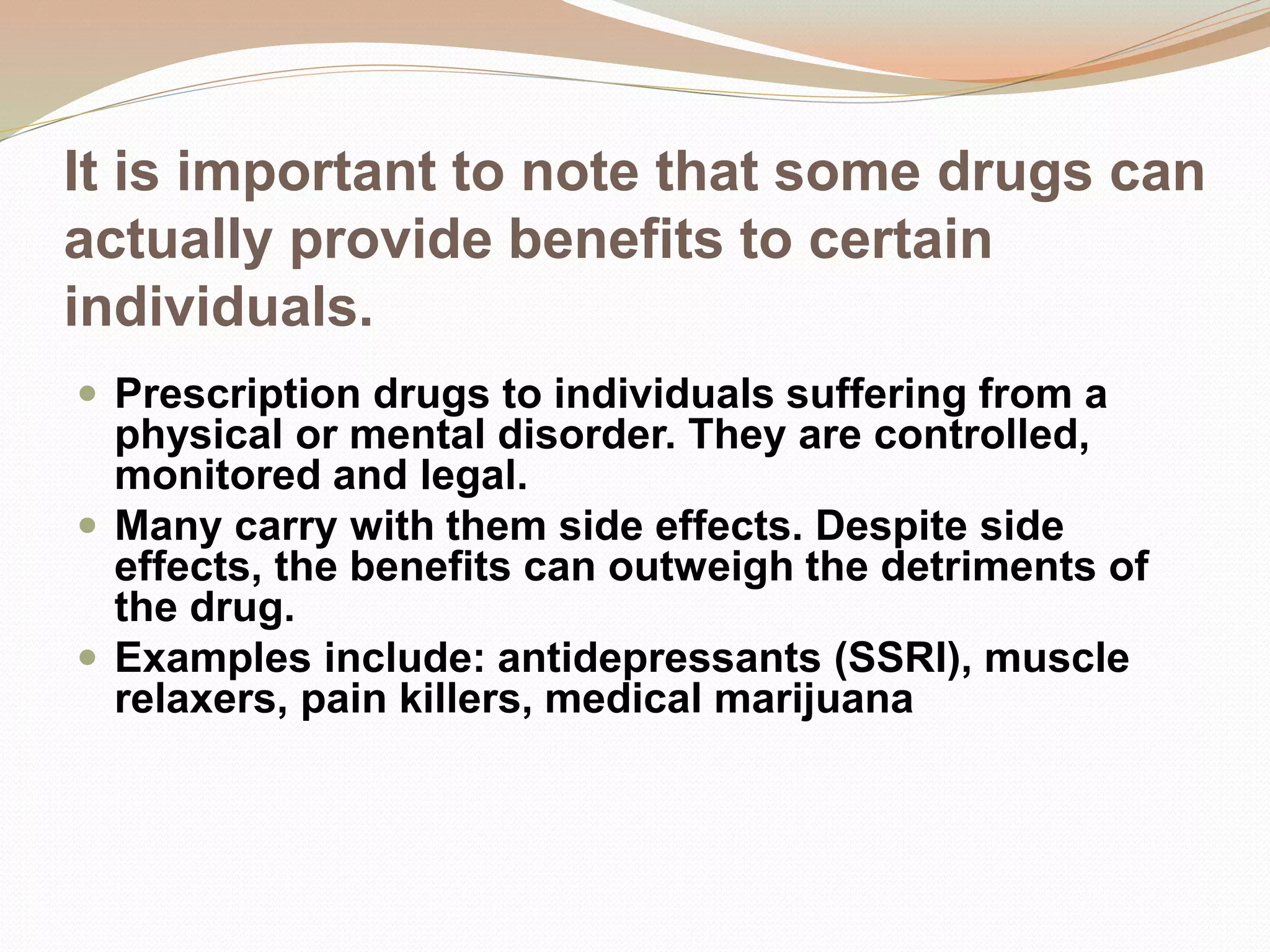 Drugs and the brain | PPTX